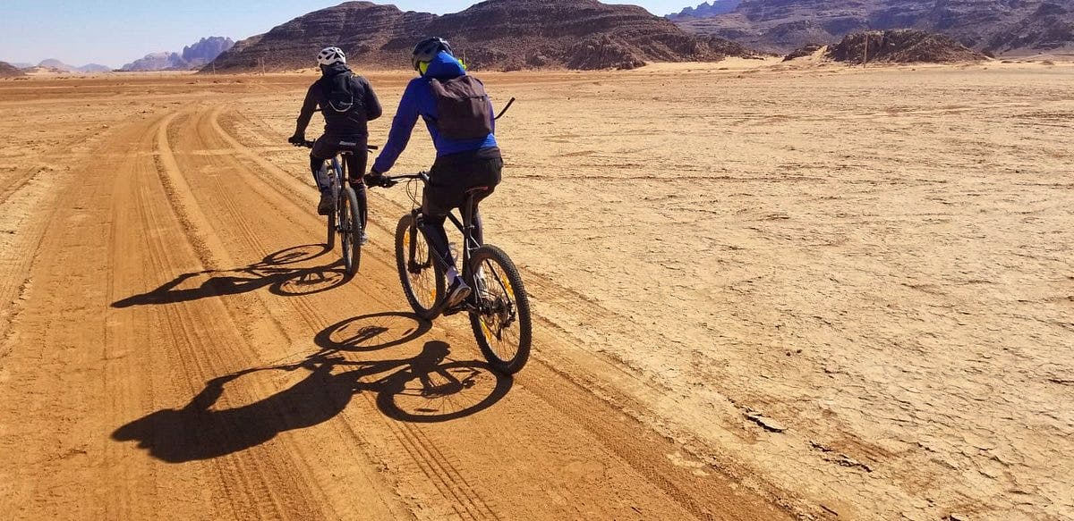 Jordan Bike Trail Cycle Through Petra Wadi Rum